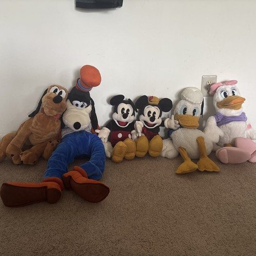Folkmanis Disney Hand Puppets Lot Mickey Minnie Goofy Daisy Donald ...