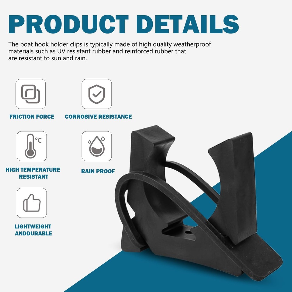 Boat Hook Holder Clips Replacement for SOF-LOC Gaff Hook Holder with ...