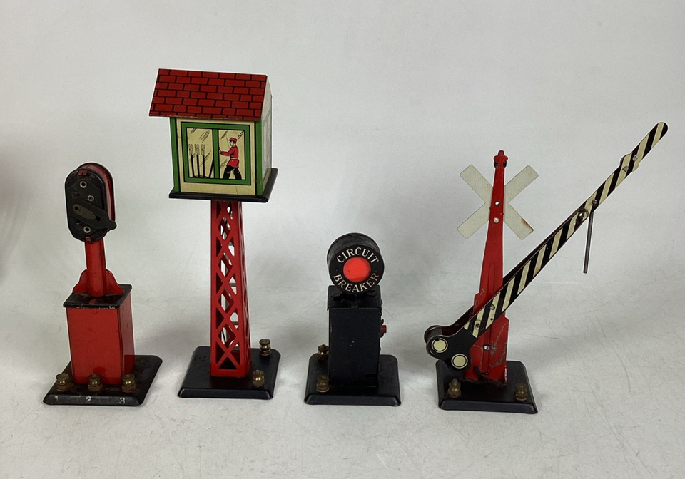 Lot Of (8) Vintage Marx And Lionel Train Lights, Railroad Crossing ...