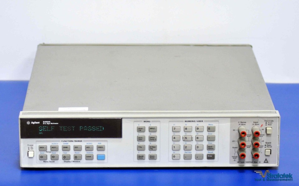 Agilent 3458A 8.5 Digit Multimeter with 1000V AC RMS Option Calibrated ...