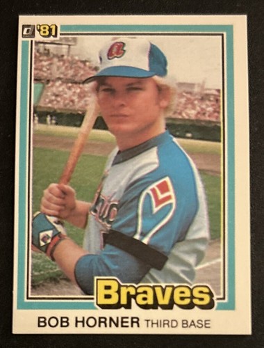 1981 Donruss Bob Horner Baseball Card #99 Braves 3B EX O/C | eBay
