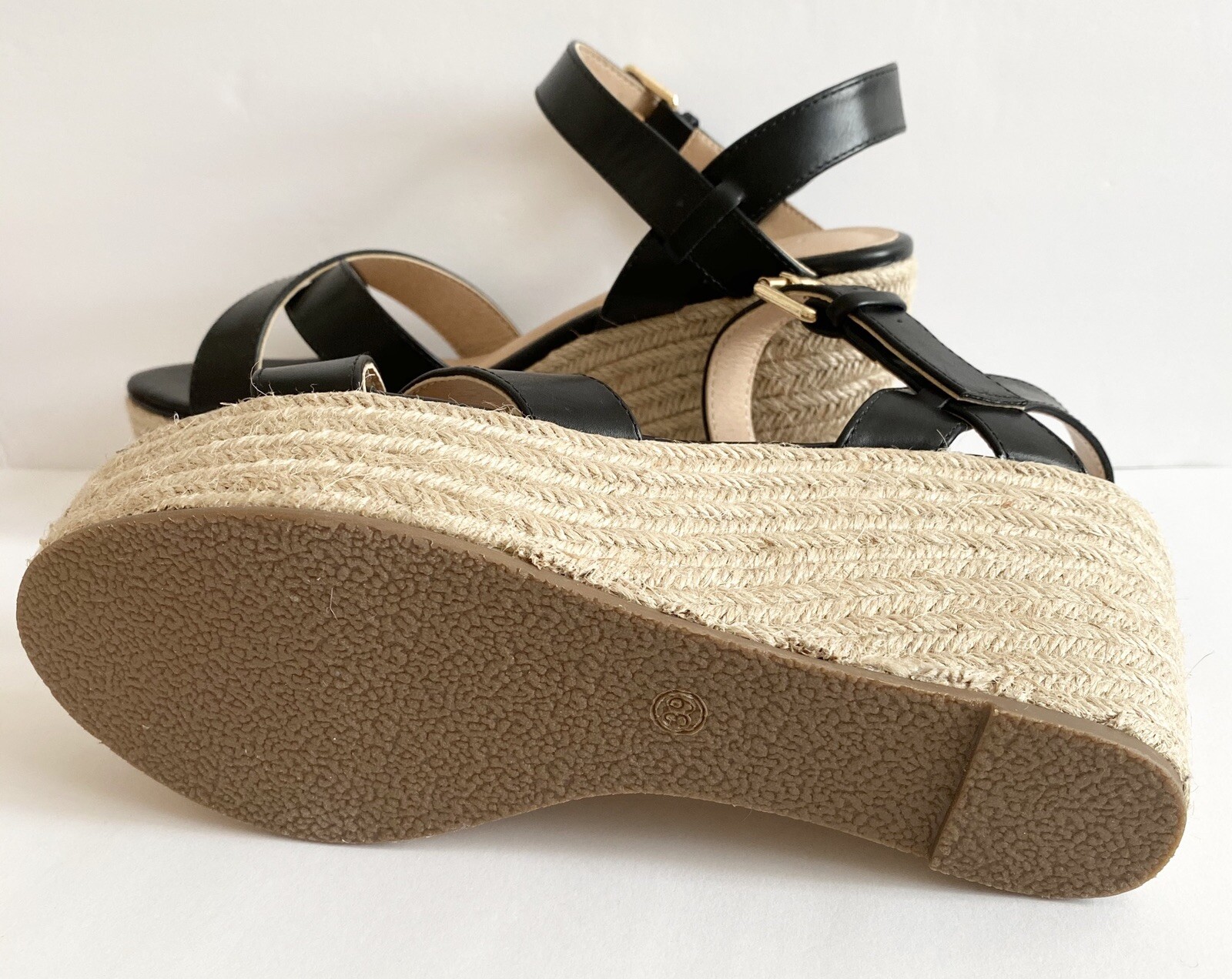 Derimod. Leather Wedges. Black. EUR 39. New. Made In Turkey. | eBay