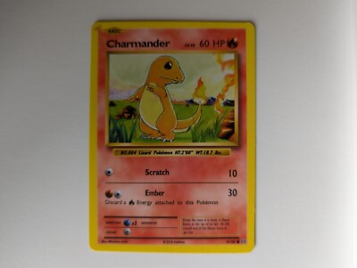 charmander pokemon card 9/108 2016 | eBay