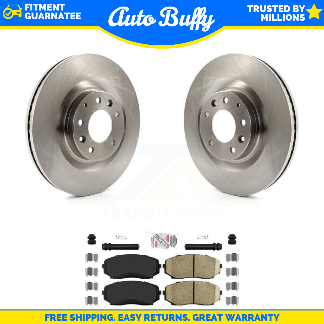 Front Disc Brake Rotors And Integrally Molded Pads Kit For 2007-2015 ...