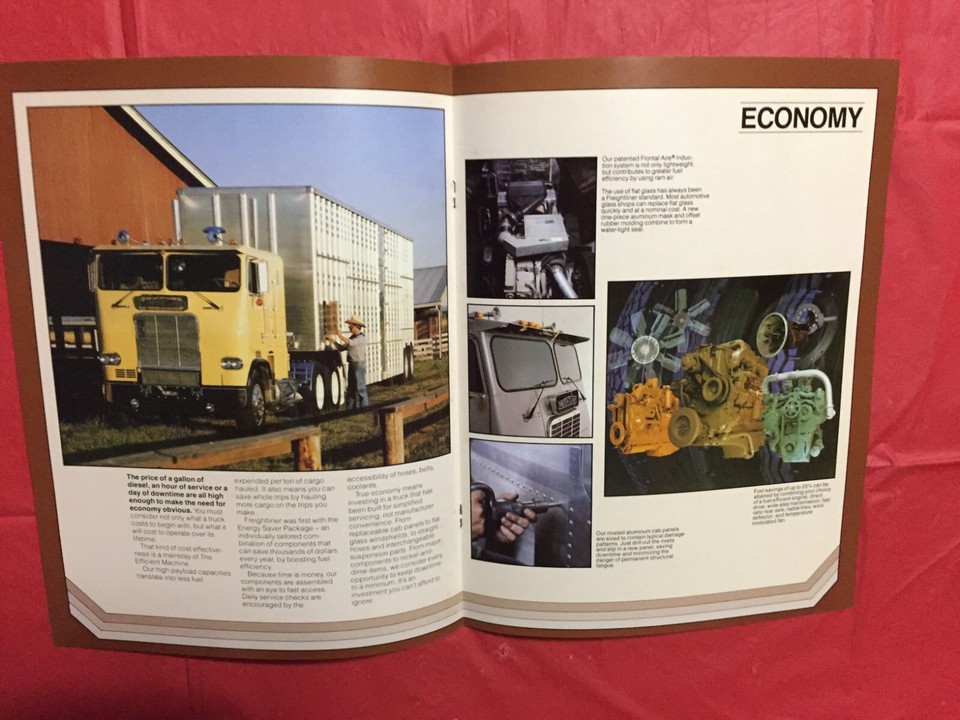 1981 FREIGHTLINER "THE EFFICIENT MACHINE" Truck Dealer Sales Brochure ...