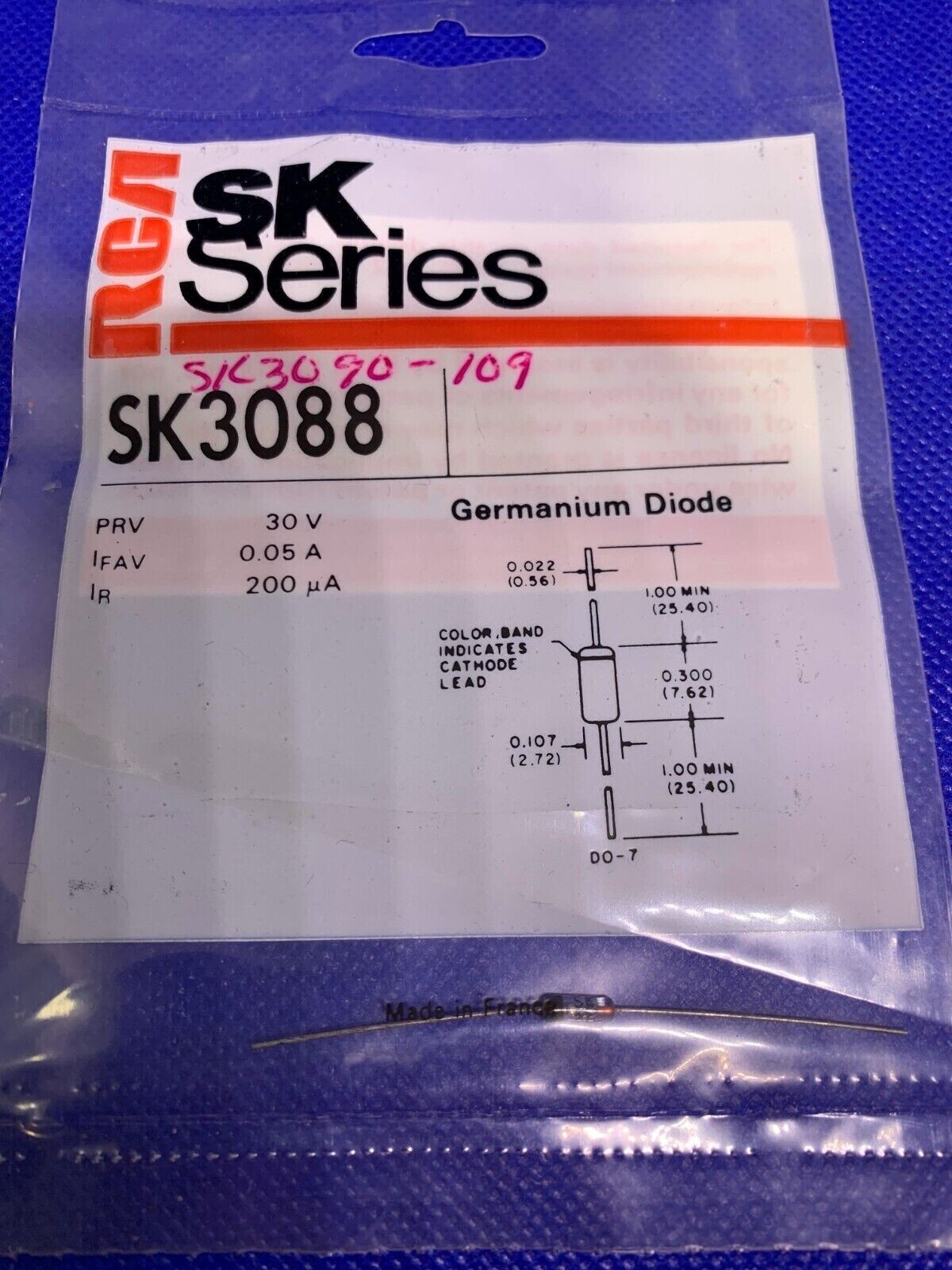 RCA SK3088 or SK3090 Germanium Diode | eBay