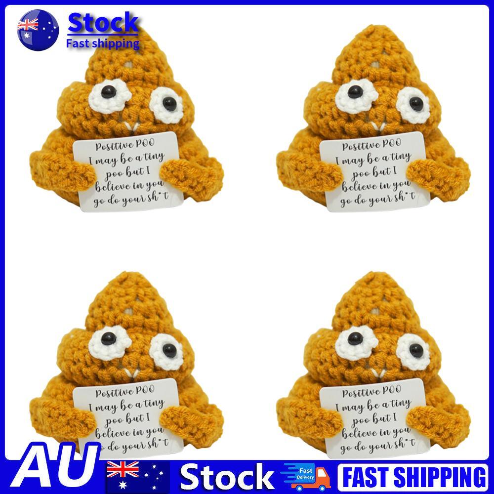 AU Cute Potato Toy with Positive Card Gifts for Kids Adults (Yellow Poo ...