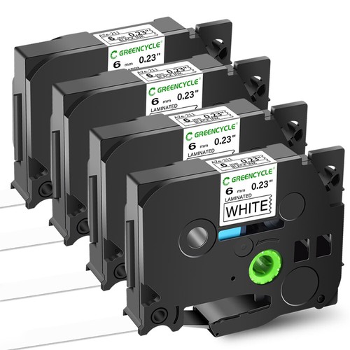 TZE-211 TZe211 Compatible 1/4" (0.23") Laminated Tape for Brother P ...