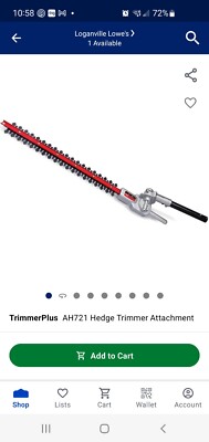 Trimmer Plus TPH720 12V 420W Hedge Trimmer - Red 84931848283 | eBay