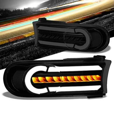 3D LED Front Turn Signal Bumper Light DRL Black/Smoke/Clear For 07-14 ...