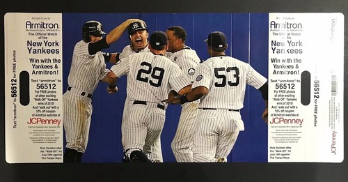 NY Yankees Stadium Giveaway Fan Sign SGA Nick Swisher Walk Off HR July ...