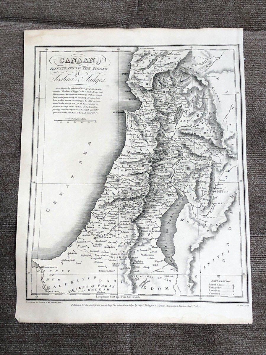 Modern Day Map Of Canaan
