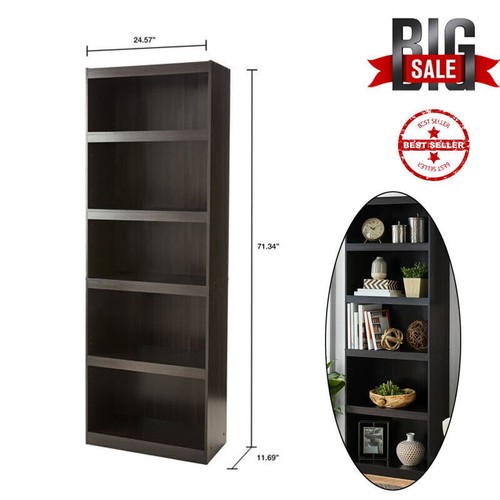 5-Shelf Multimedia Storage Cabinet Organizer Movie Tower Stand CD DVD ...