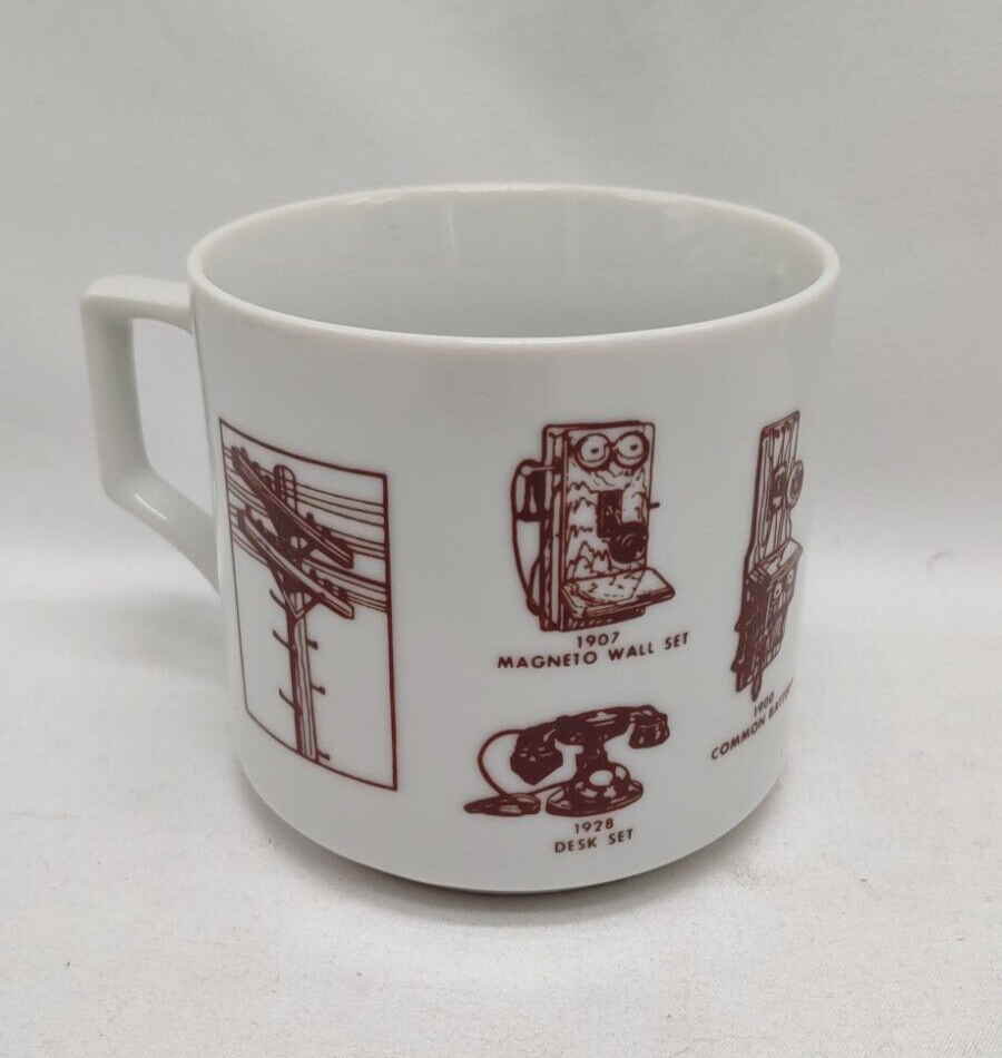 History of Telephones Ceramic Coffee Mug Tea Cup Bell Phones ...
