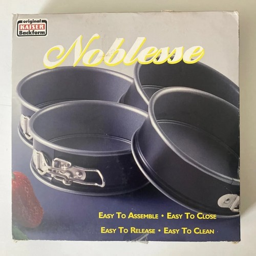 KAISER Bakeware Noblesse 4 1/2" Mini Round Non-Stick Springform Pans ...