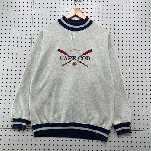VTG 90s Cape Cod Crewneck Sweatshirt Mens Large Gray Embroidered USA 20 ...