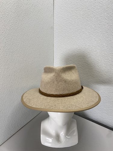 Conner Mens Handmade ULURU Outback Wool Hat Size XL Stone Mix | eBay