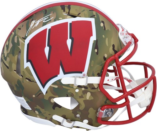Jonathan Taylor Wisconsin Badgers Signed Riddell Camo Alternate ...