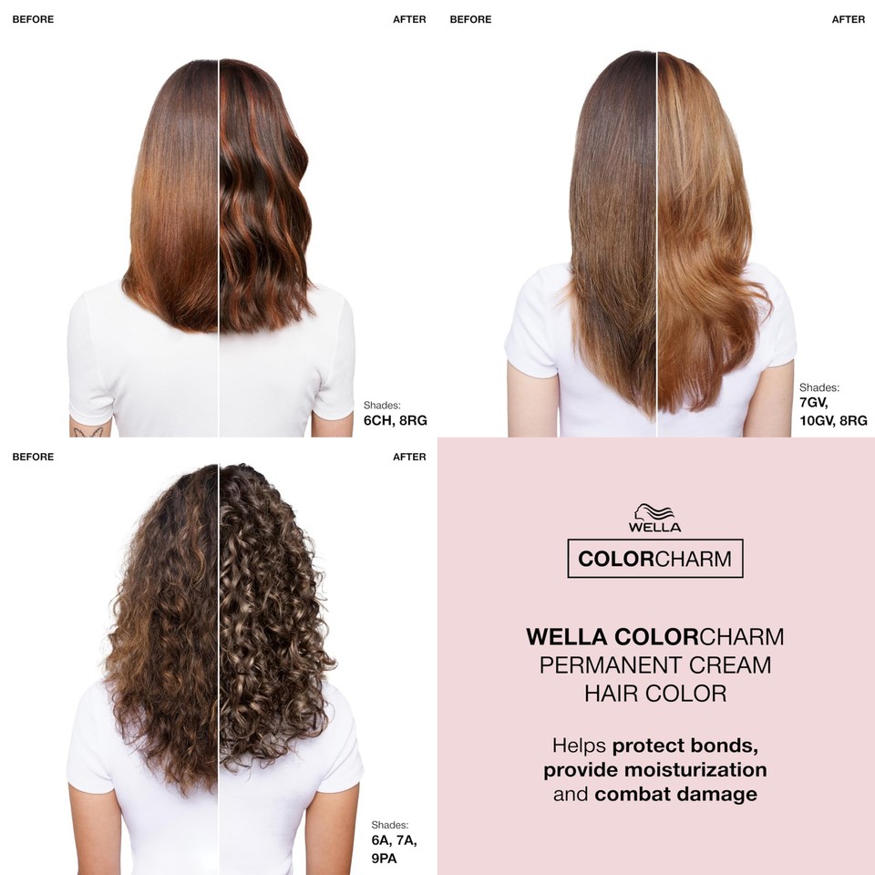 COLORCHARM Permanent Cream Hair Color, 9PA Light Pearlescent Blonde, 2 ...