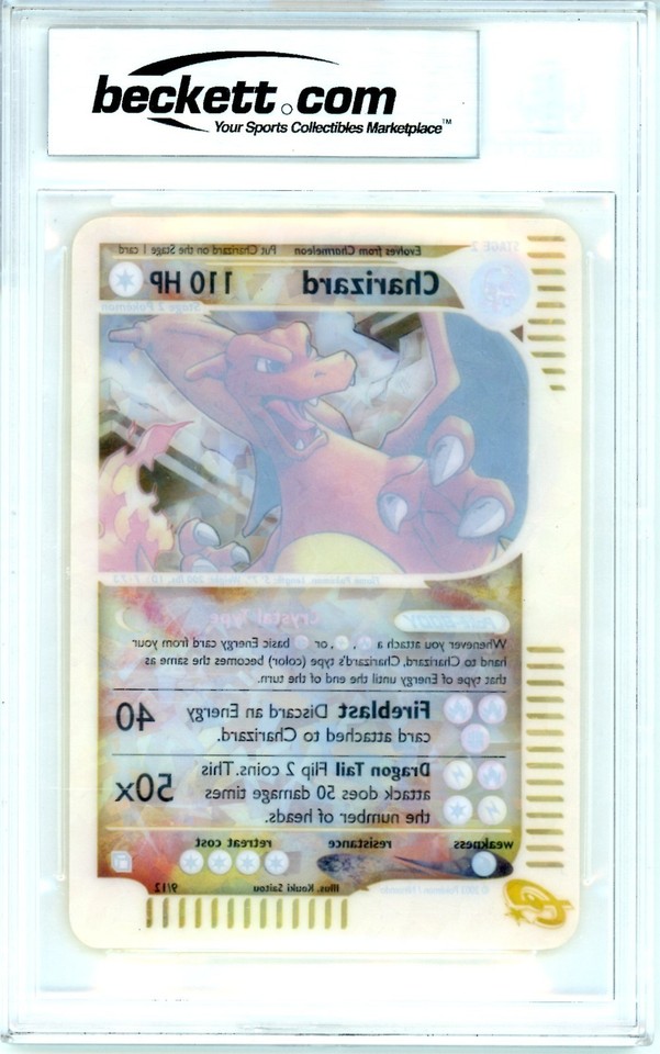 BGS 9 CRYSTAL CHARIZARD Pokemon 2003 Skyridge Box Topper #9 | eBay