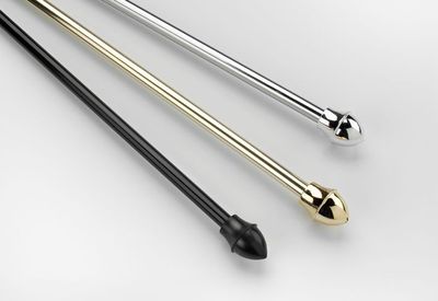 Cafe Rod Net curtain pole extendable 3 sizes 3 colours | eBay UK