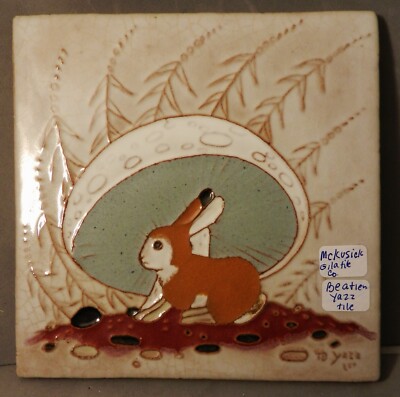 VINTAGE NAVAJO BEATIEN YAZZ RABBIT BUNNY TILE MCKUSICK TILE CO ,GLOBE ...