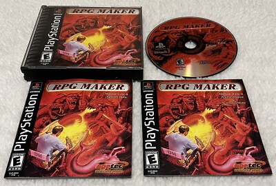 Tested RPG Maker Sony PlayStation 1 PS1 Black Label Complete W/Manual ...
