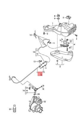 Genuine SEAT VW Alhambra Metering Line For Reducing Agent Injector ...