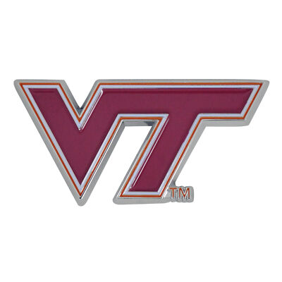 Virginia Tech Color Metal Emblem 1.5"x3.2" | eBay