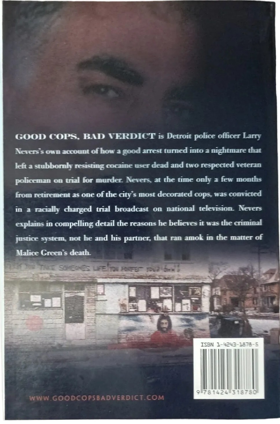 Larry Nevers Book Good Cops Bad Verdict Malice Green Autograph Detroit ...