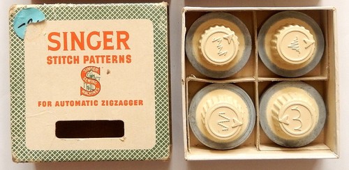 Singer Stitch Patterns for Automatic ZigZagger ~ Boxed Cams Set No 4 ...
