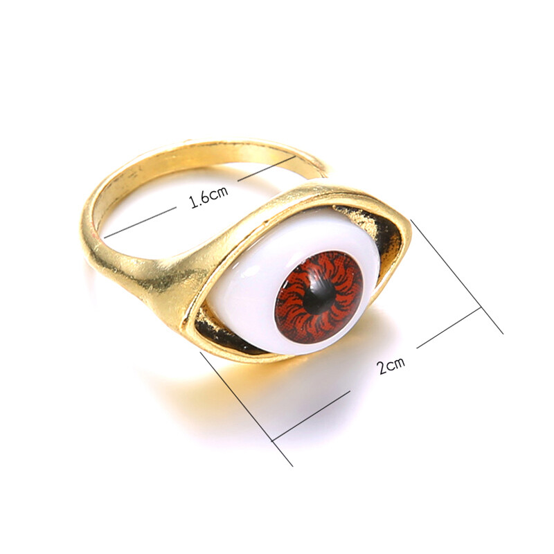 Vintage Evil Eye Rings For Women Men Retro Gothic Turkish Blue Eye ...