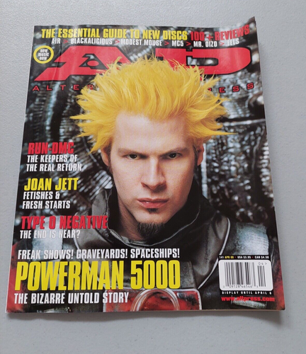 VINTAGE POWERMAN 5000 ALTERNATIVE PRESS AP MAGAZINE #141 RUN DMC APRIL ...