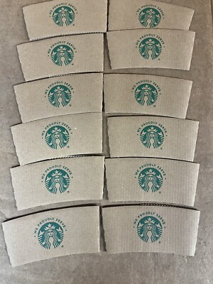 LOT OF 150 Starbucks Hot Cup Coffee Sleeve 150 Cardboard HCS Earth ...
