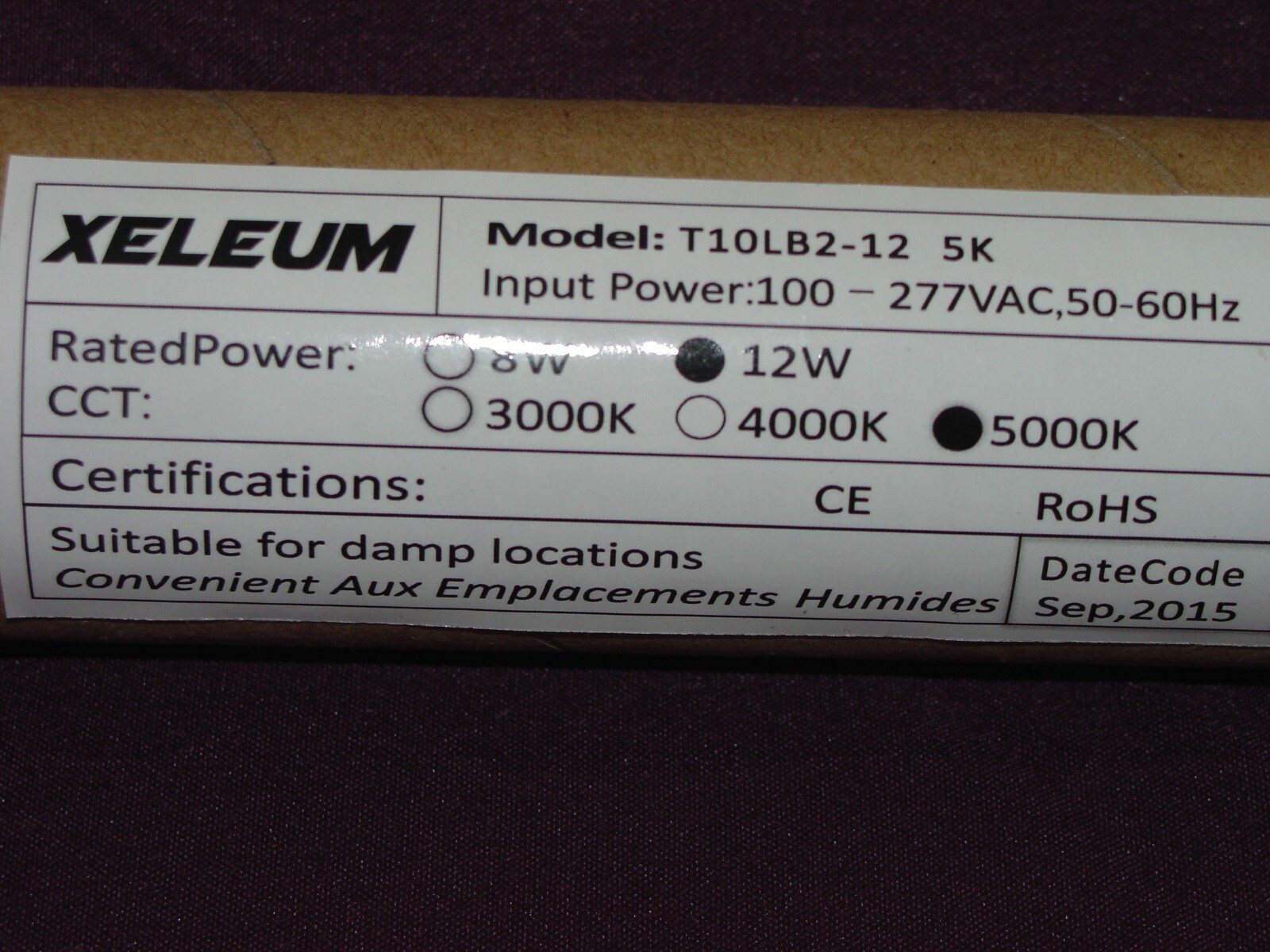 XELEUM 12v FLOURESCENT LAMP BRAND NEW 24 INCH WITH 120v HOOKUP | eBay