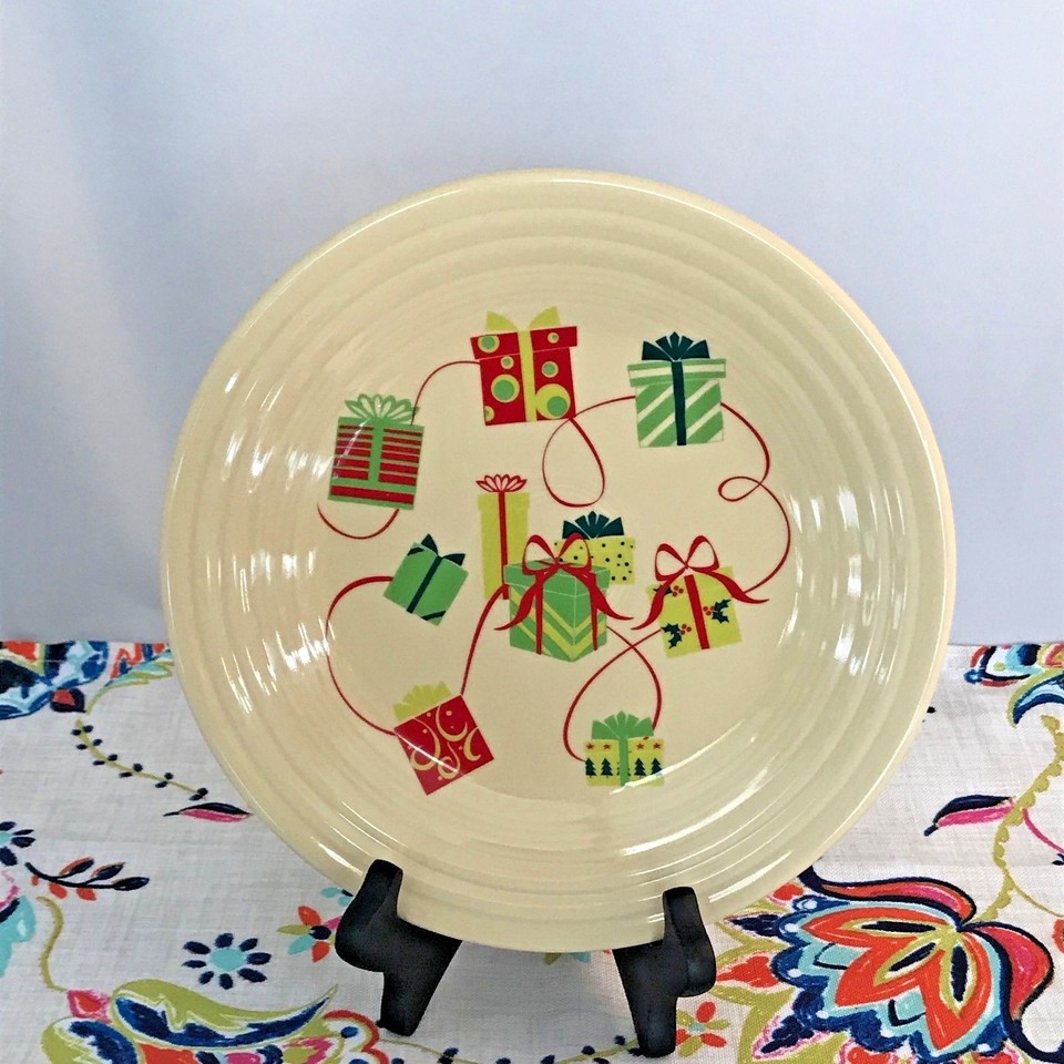 Fiestaware Christmas Gifts Lunch Plate Fiesta Exclusive Ivory 9 in ...