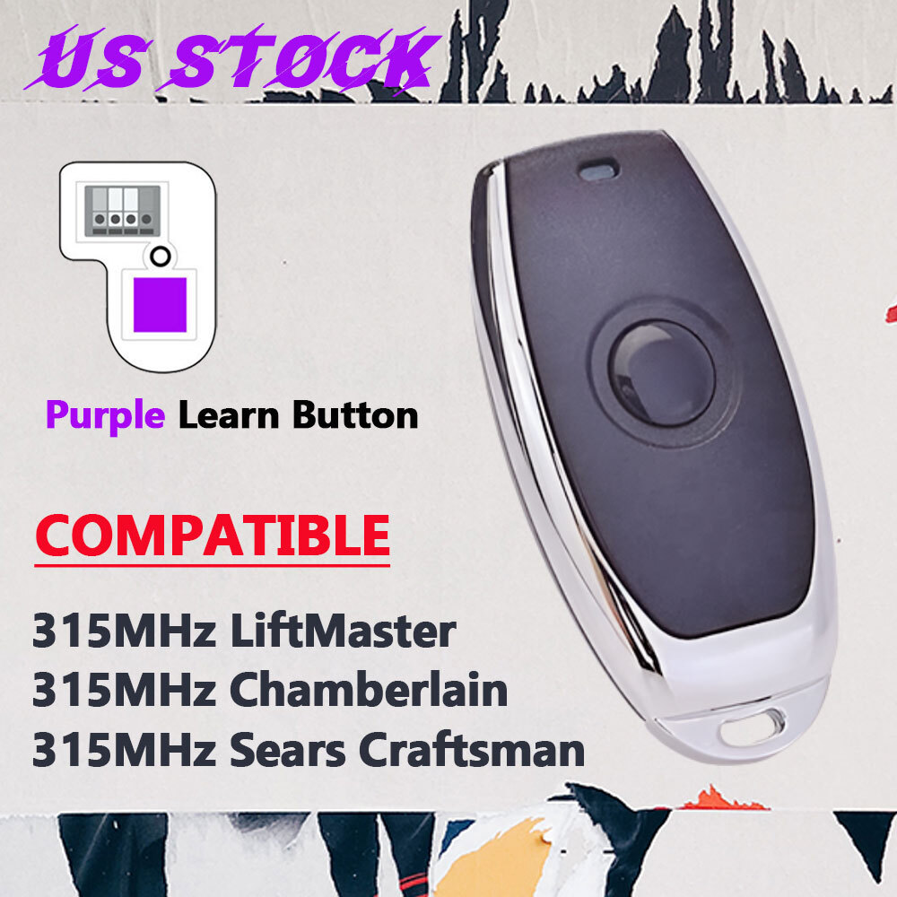 1/2 Sears Craftsman Garage Door Opener Remote Control 139.53753 HBW2028 ...