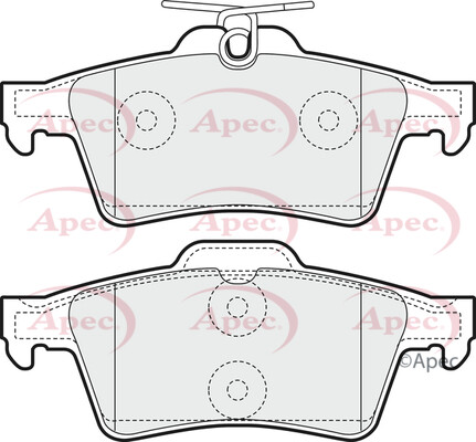 Brake Pads Set fits JAGUAR XJ X350, X351 Rear 2003 on C2C27271 C2D23143 ...