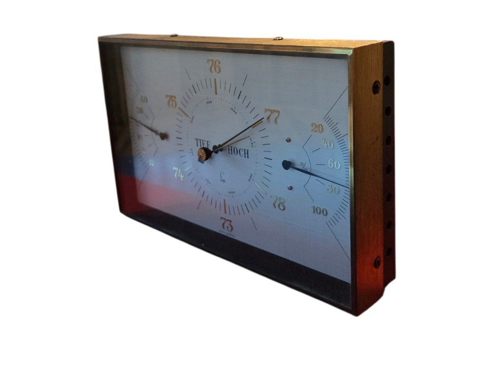 Lufft Station Avec Thermomètre, Baromter Et Hygromètre Vintage Design ...