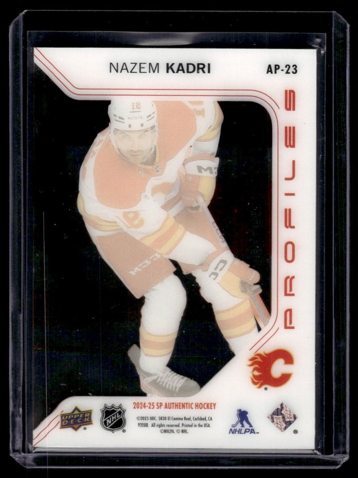 2024-25 SP Authentic Acetate Profiles Nazem Kadri (AleBro) | eBay