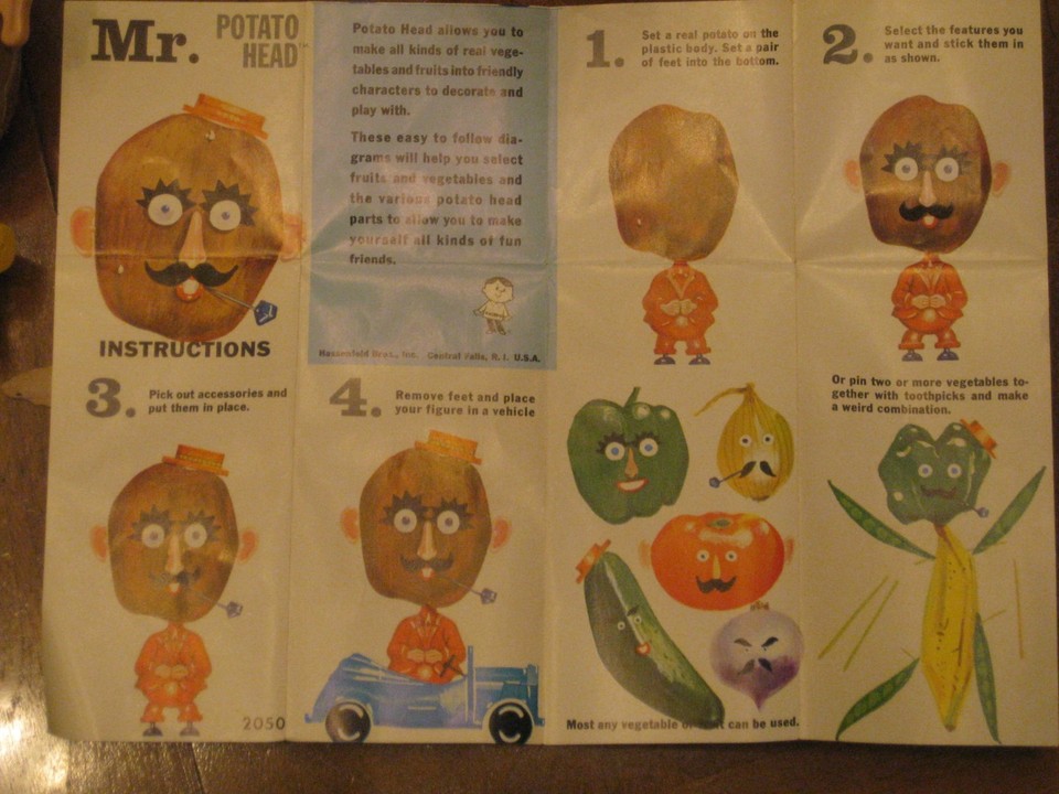 VINTAGE MR POTATO HEAD & FRIENDS LOT RARE WILLY BURGER FRANKY FRANK ...