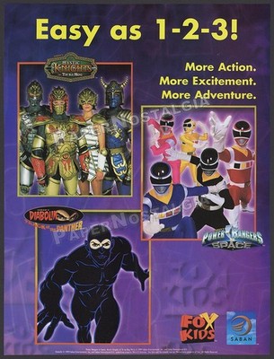 SABAN / FOX KIDS - Orig. 1999 Trade AD / ADVERT _ Mystic Knights ...