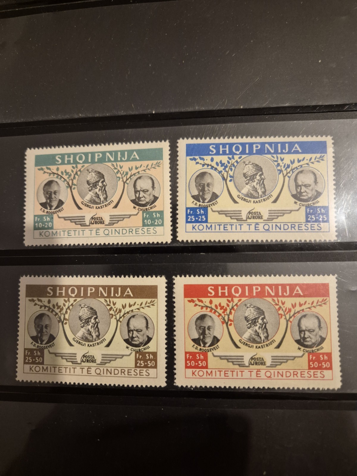 4 Albania Postage Stamps 1952, Komitotit Te Quindreses | eBay UK