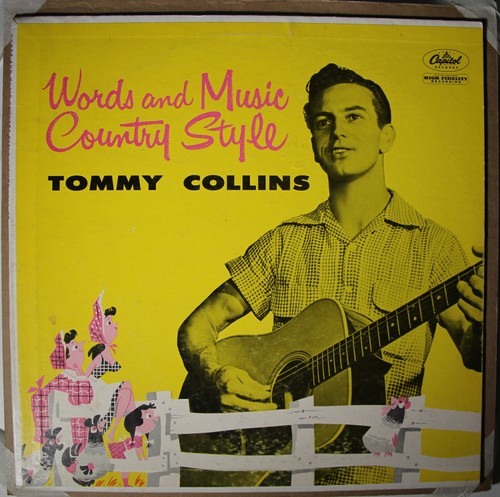 Tommy Collins - Words And Music Country Style - CAPITOL T-776 M-/M ...