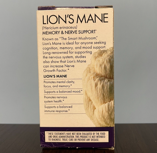 Host Defense Mushrooms Lion's Mane Memory & Nerve Support* 30 Caps EXP ...