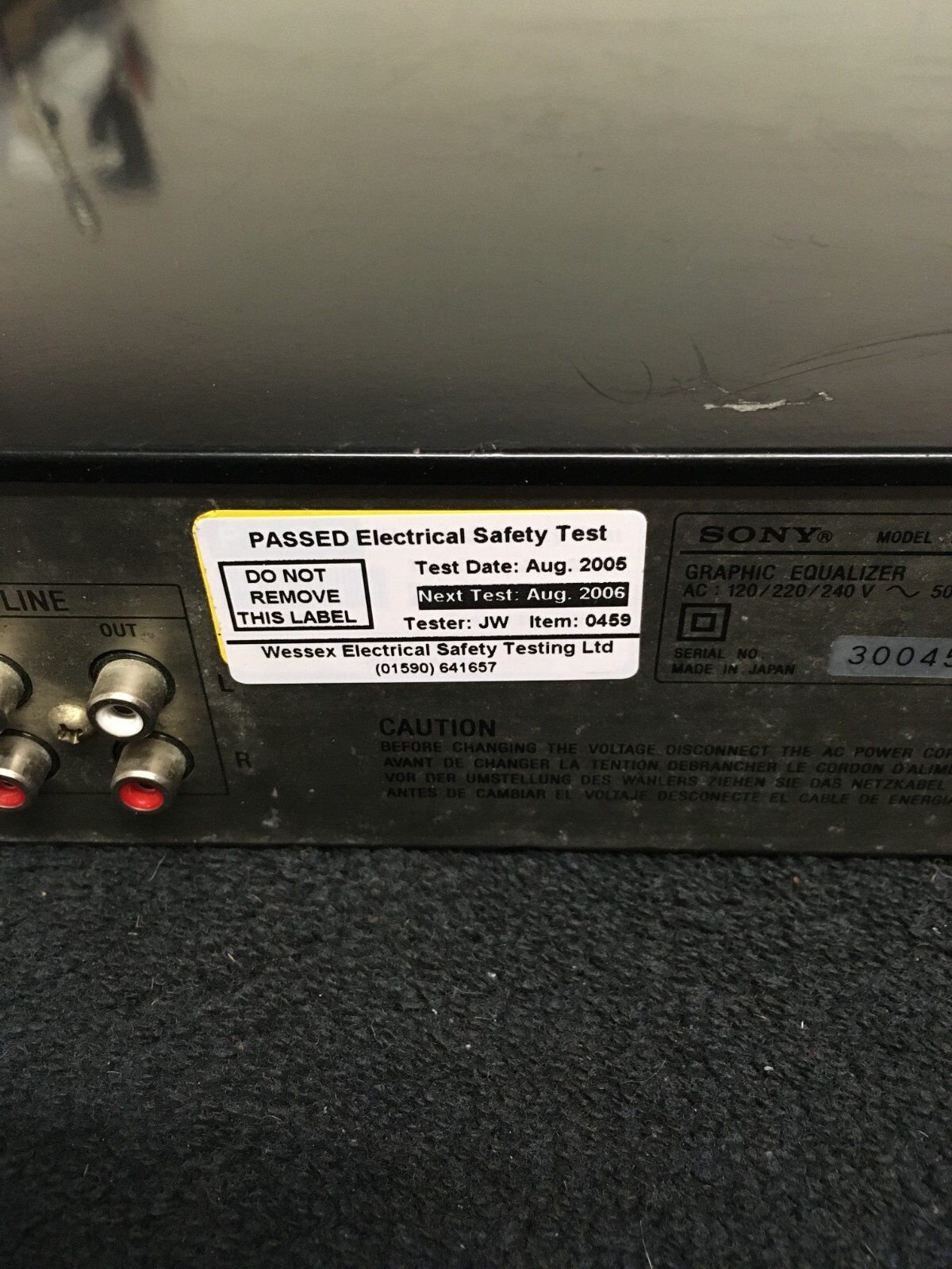 Sony SEQ-910 Spectrum Analyzer Graphic Equalizer. Stereo HI-FI ...