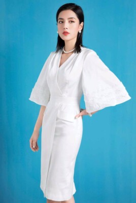 Custom Made to order Church Flared Sleeve Wedding Guest Dress plus 1x-10x Y494 | eBay