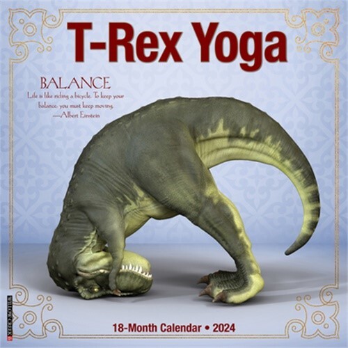 T-Rex Yoga 2024 12 X 12 Wall Calendar (Calendar) 1549235540 | eBay