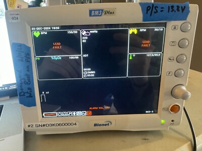 Bionet BM3 Plus Patient Monitor | eBay