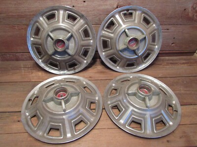 Vintage Chrome Car Hubcaps Chevrolet Ford Chrysler Classic Hot Rod Rat ...